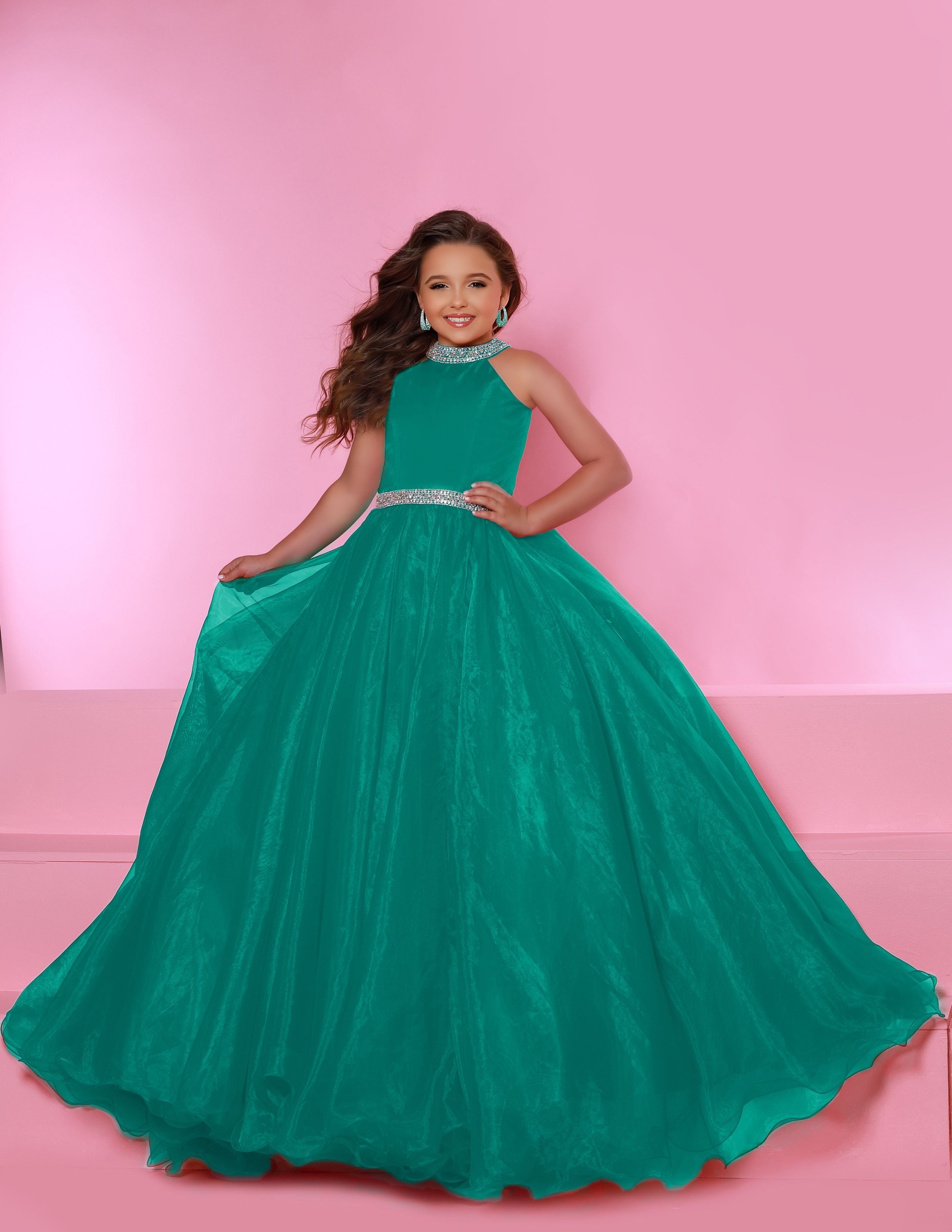 Sugar Kayne C114 Girls Pageant Dress Ball Gown Glass Slipper Formals